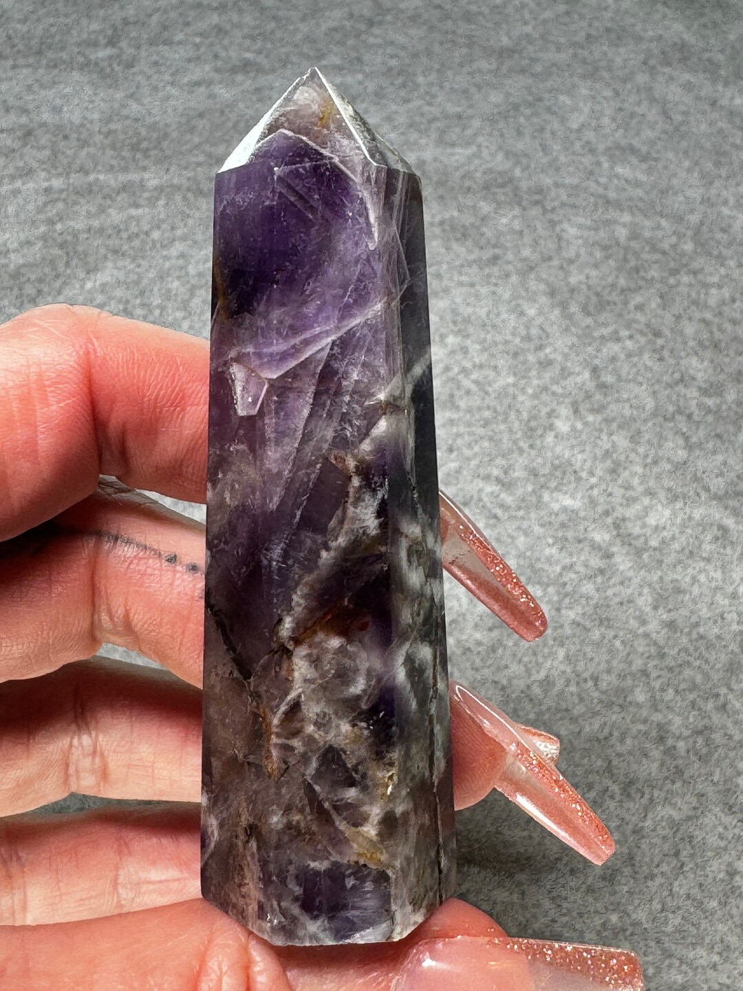 Amethyst Crystal Tower - Etsy