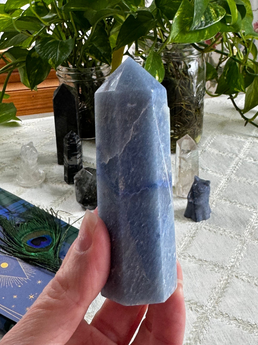 Blue Aventurine Crystal Tower - Etsy