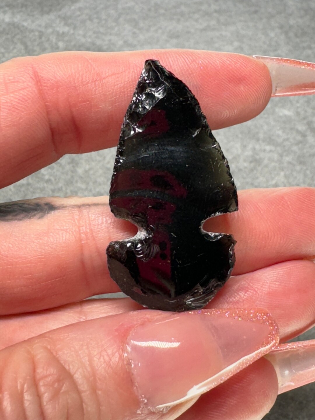 Apache Tears Black Obsidian Arrowhead - Etsy