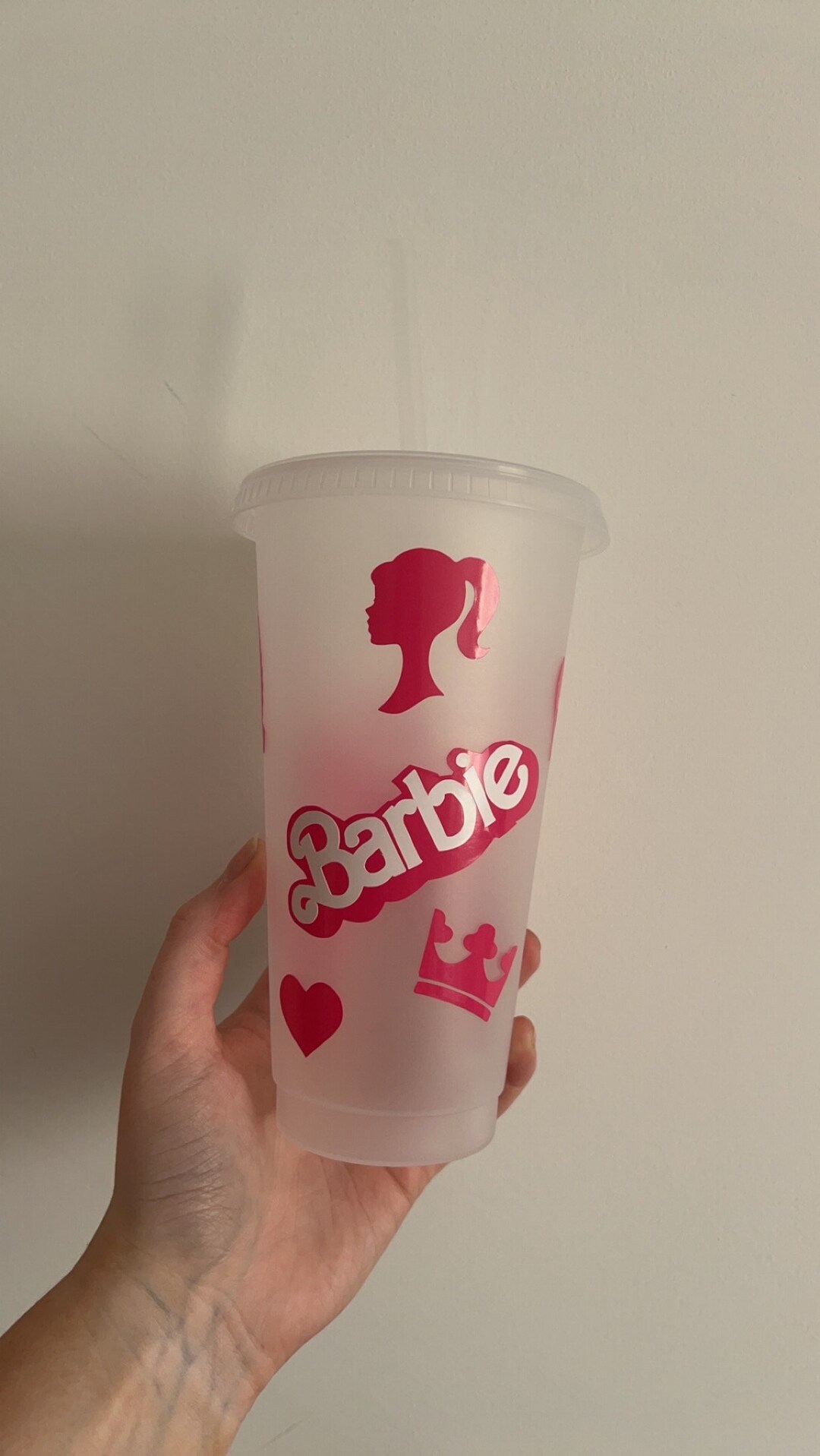 Customisable Barbie Starbucks Style Cold Cup Personalised - Etsy