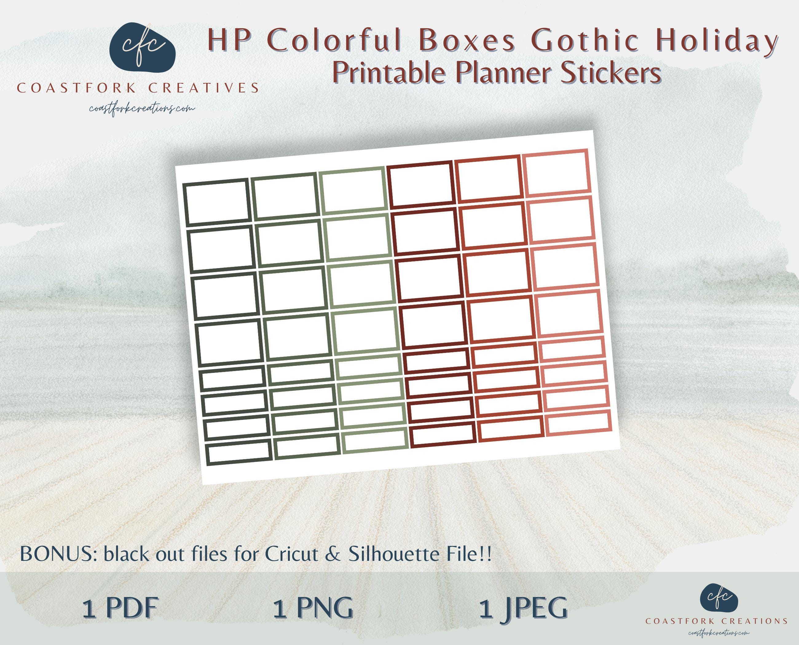Full Library Classic HP Colorful Boxes BUNDLE | Happy Planner Quarter ...