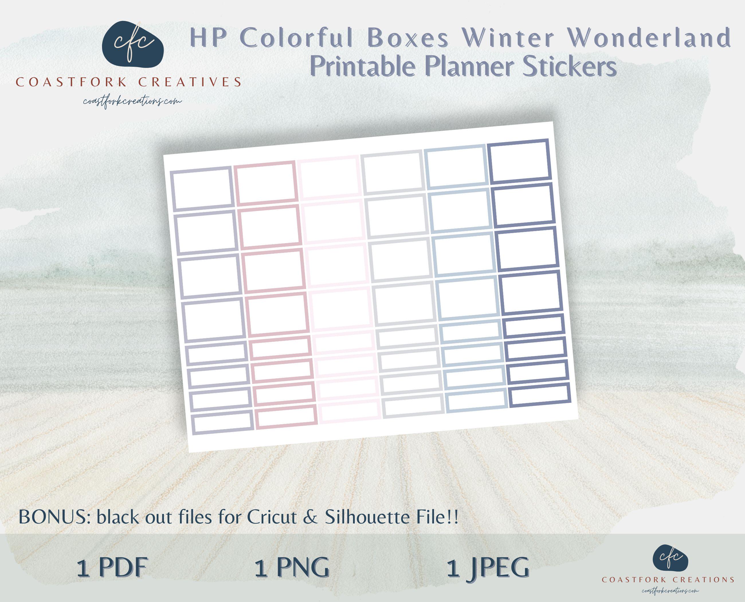 Full Library Classic HP Colorful Boxes BUNDLE | Happy Planner Quarter ...