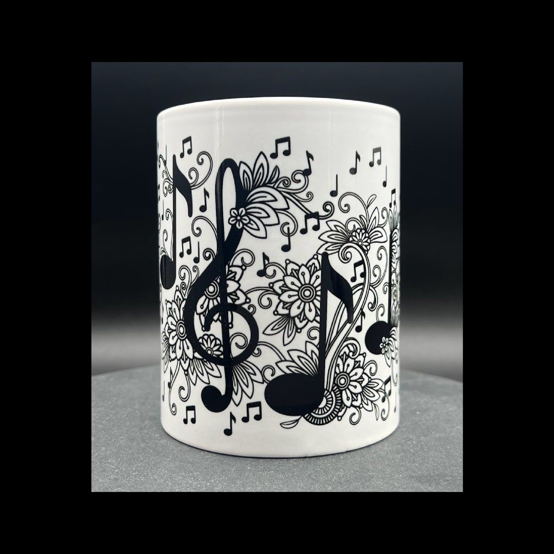 Music Notes Mug - Etsy