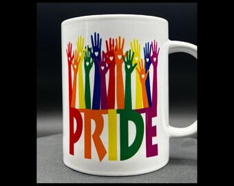 Pride Mugs LGBTQ Mug Pride Mug Pride Month Gift LGBT Gift Gay Pride Mug Birthday Pride Gifts ...