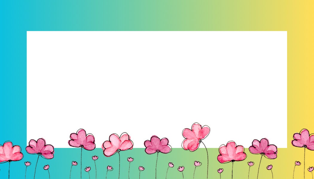 Floral 7 Labels Editable Labels PNG PDF Printable Digital Collage Party ...