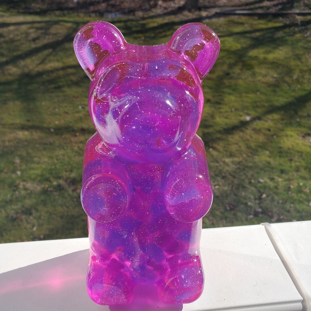 King Gummy Bear Galaxy Glow in the Dark Resin Scuplture Pop Art Giant ...