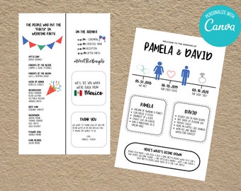 Cute Wedding Program - Etsy