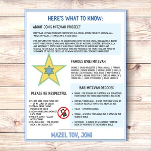 Editable Bar Mitzvah Program Template: Ceremony Outline (PDF) - Etsy