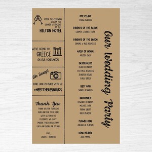 Rustic Printable Wedding Programs Wedding Ceremony Program | Etsy