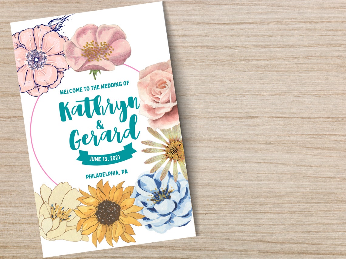 Printable Wedding Programs - Wedding Program Template - Fun Wedding ...