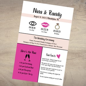 Fun Printable Wedding Programs Wedding Program Template - Etsy