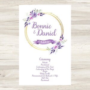 Creative Printable Wedding Programs Wedding Program Template | Etsy