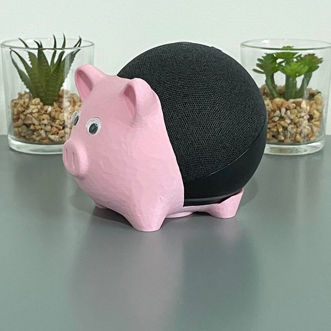 Echo Dot Piggy Animal Holder Stand Mount - Amazon Alexa Echo Speaker ...