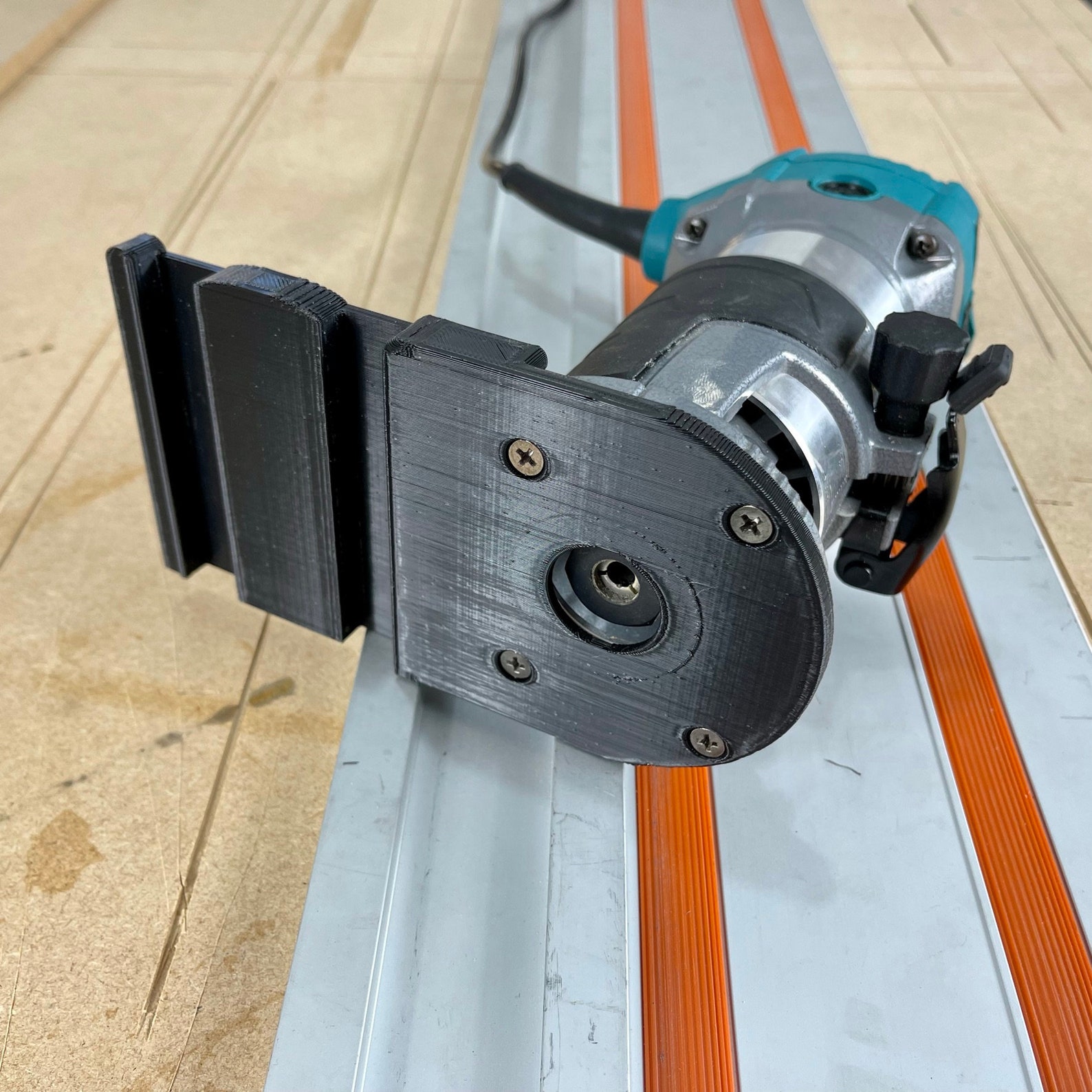 Evolution Track Saw Router Adapter: Makita/katsu Routers + Guide Bush ...