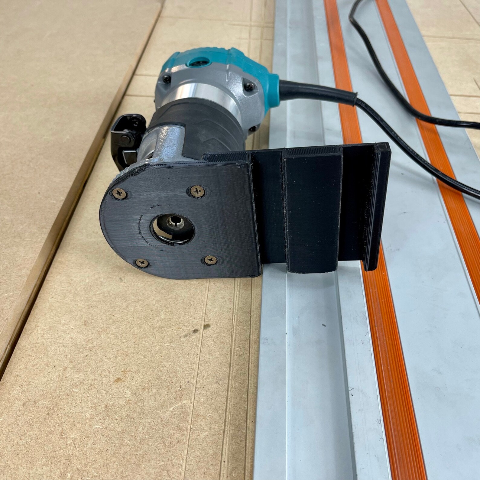 Evolution Track Saw Router Adapter: Makita/katsu Routers + Guide Bush ...