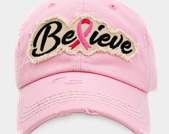 Pink Ribbon Cap - Etsy