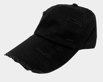 Distressed Ball Cap - Etsy