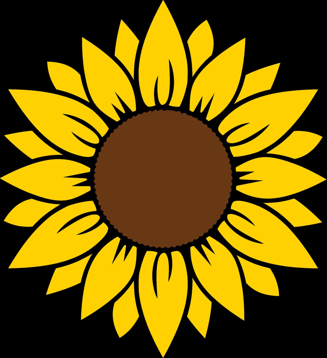 Sunflower SVG - Etsy