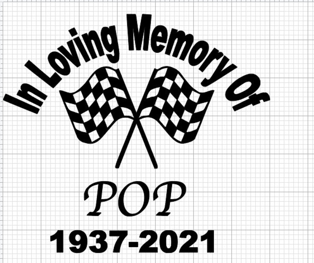 In Loving Memory With Flag SVG - Etsy