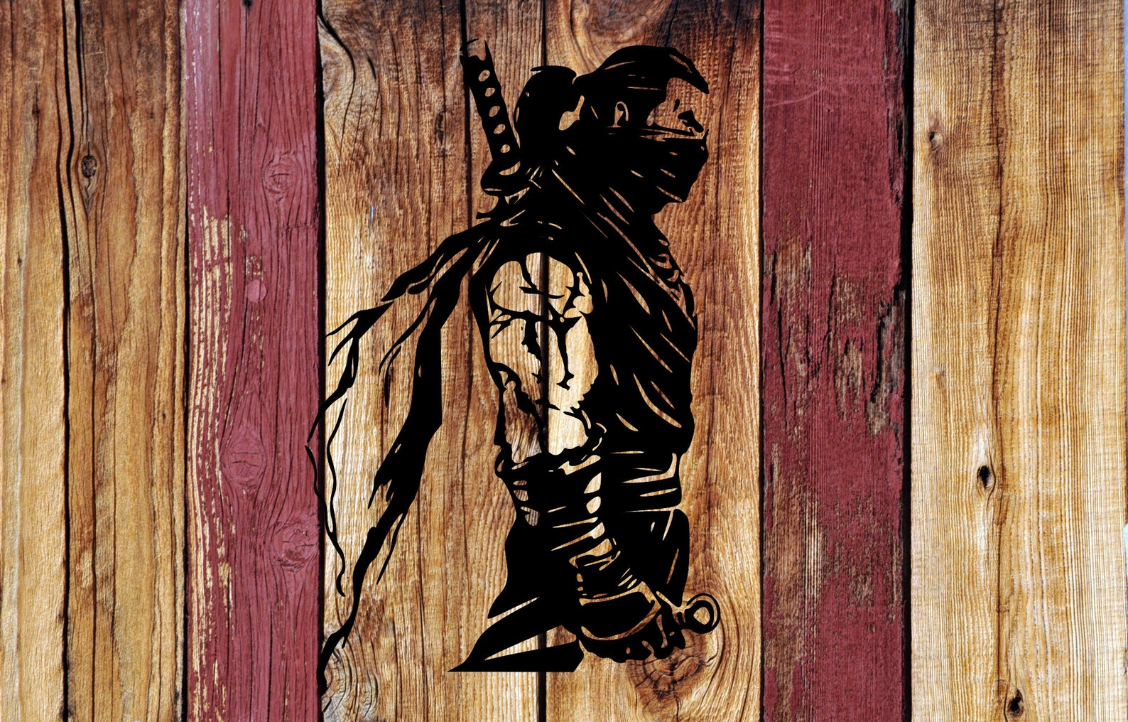Ninja/Samurai Tattoo Kung Fu Stencil for Cricut Vinyl Cutter | Etsy