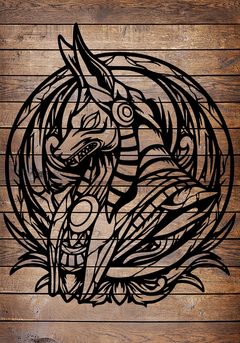 Ancient God Anubis SVG/PNG Cricut Vinyl NFL Vector Design Cutting File ...