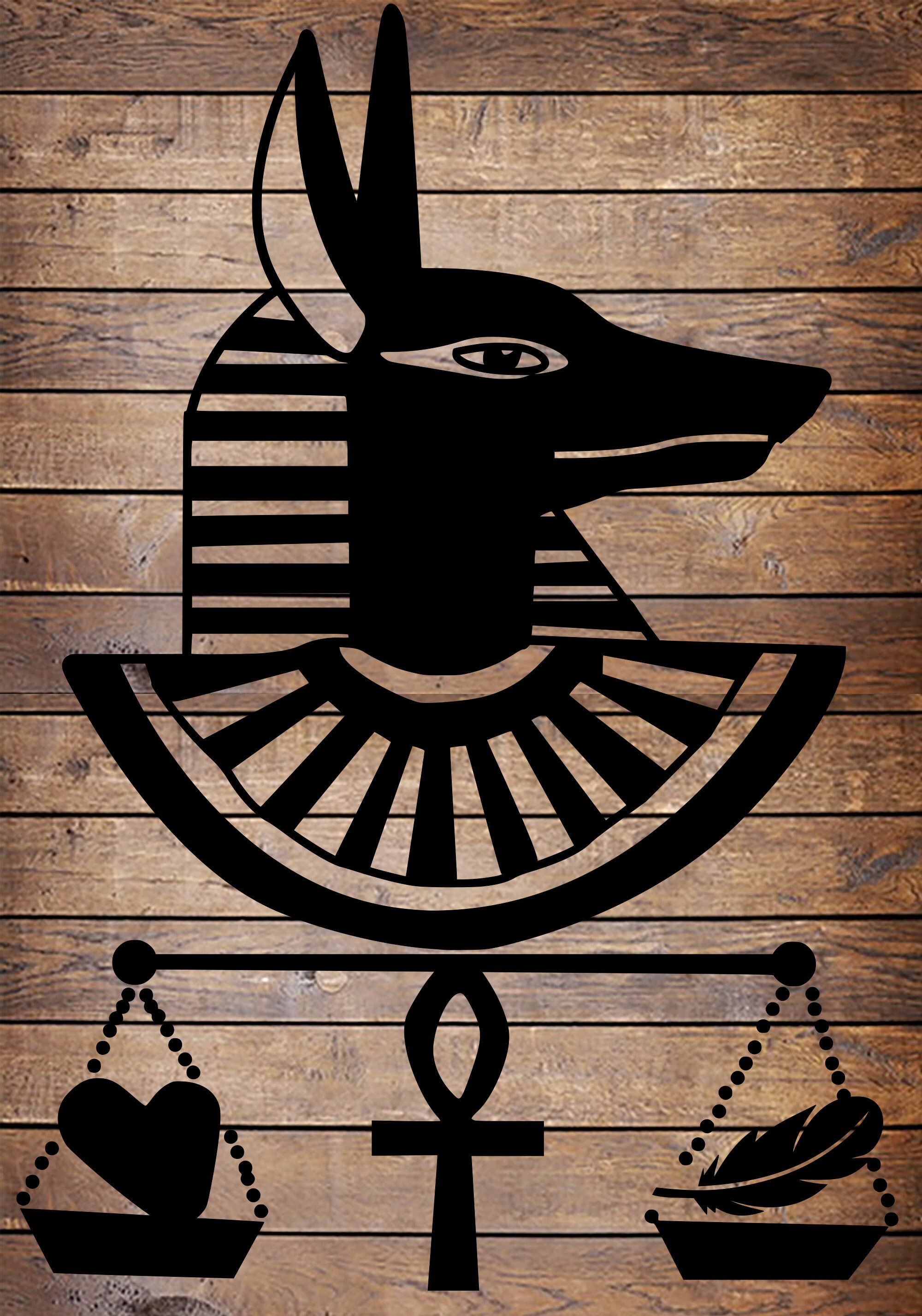 Ancient Egyptian Gods Anubis SVG/PNG Cricut Vinyl NFL Vector Design ...
