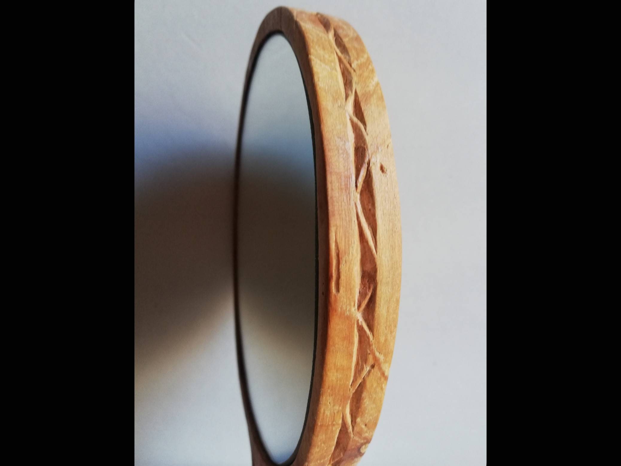 Custom Hand Held Wooden Mirror - Etsy