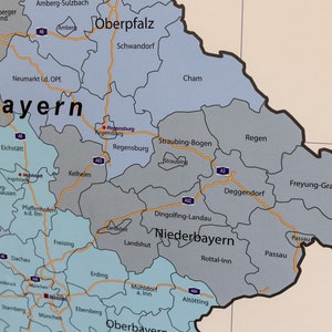 Political Administrative Map of Germany With Federal States ...