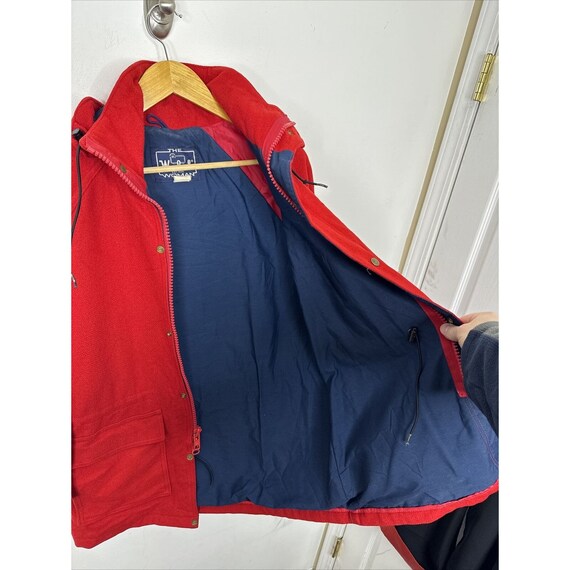 Vintage Woolrich Red Hooded Wool Coat Jacket 100% Woo… - Gem