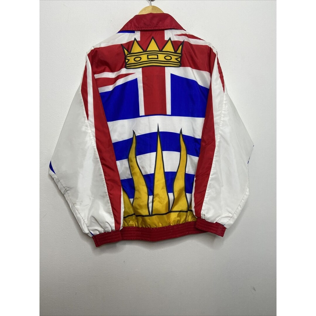 Vintage 90s Flag Wear Men S British Columbia Flag Zip up Jacket Coat ...