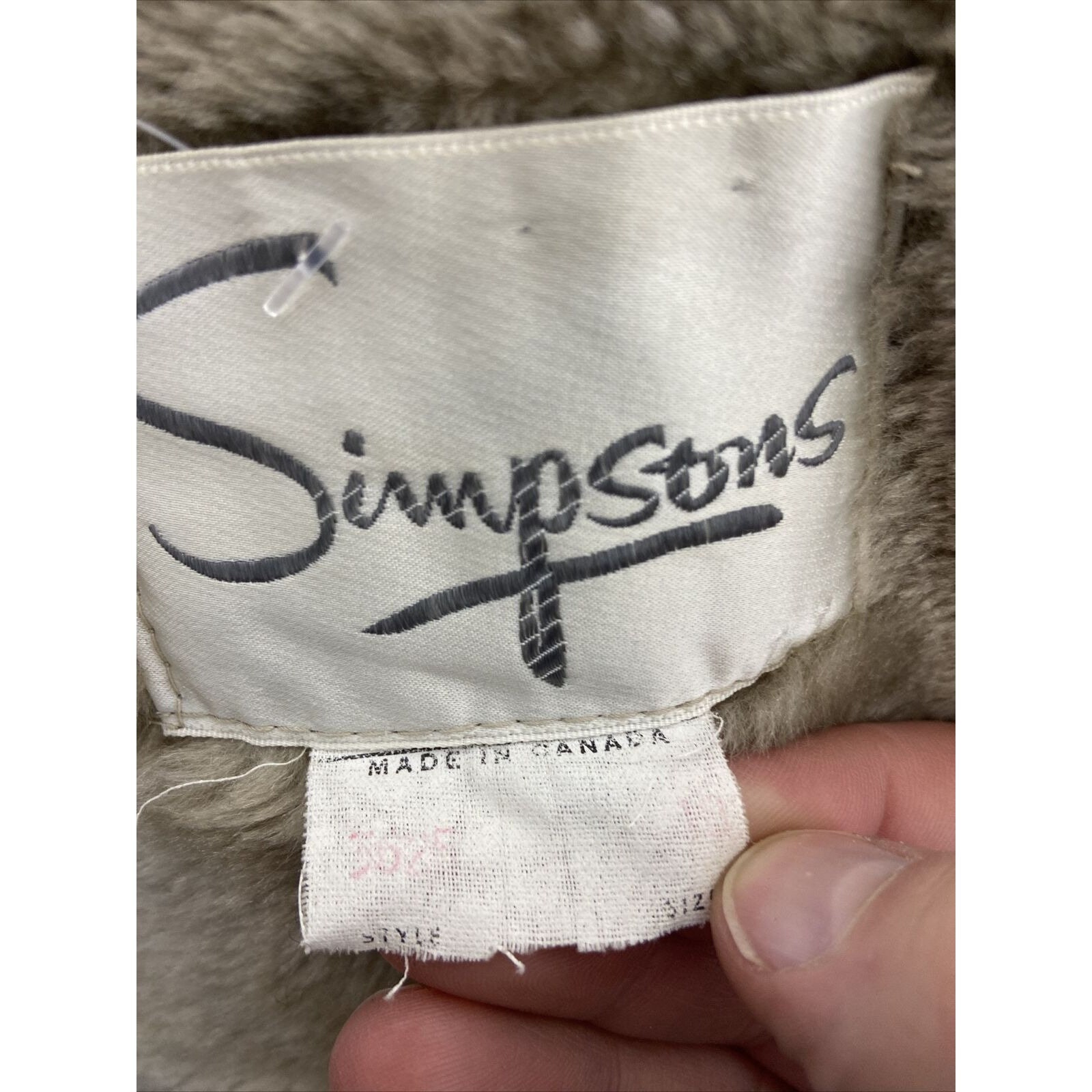 Vintage Simpsons Borg Sherpa Lined Woman 10 M Wool Duffle Coat Toggle ...