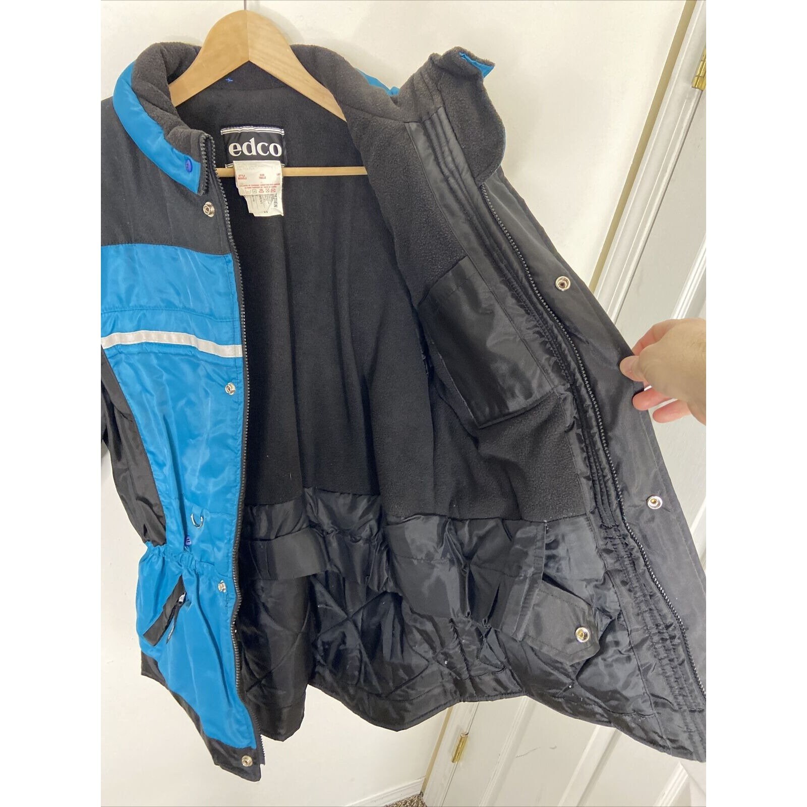 Edco Racing Motorsport Vintage Blue Jacket Men M Ski Snowboard ...