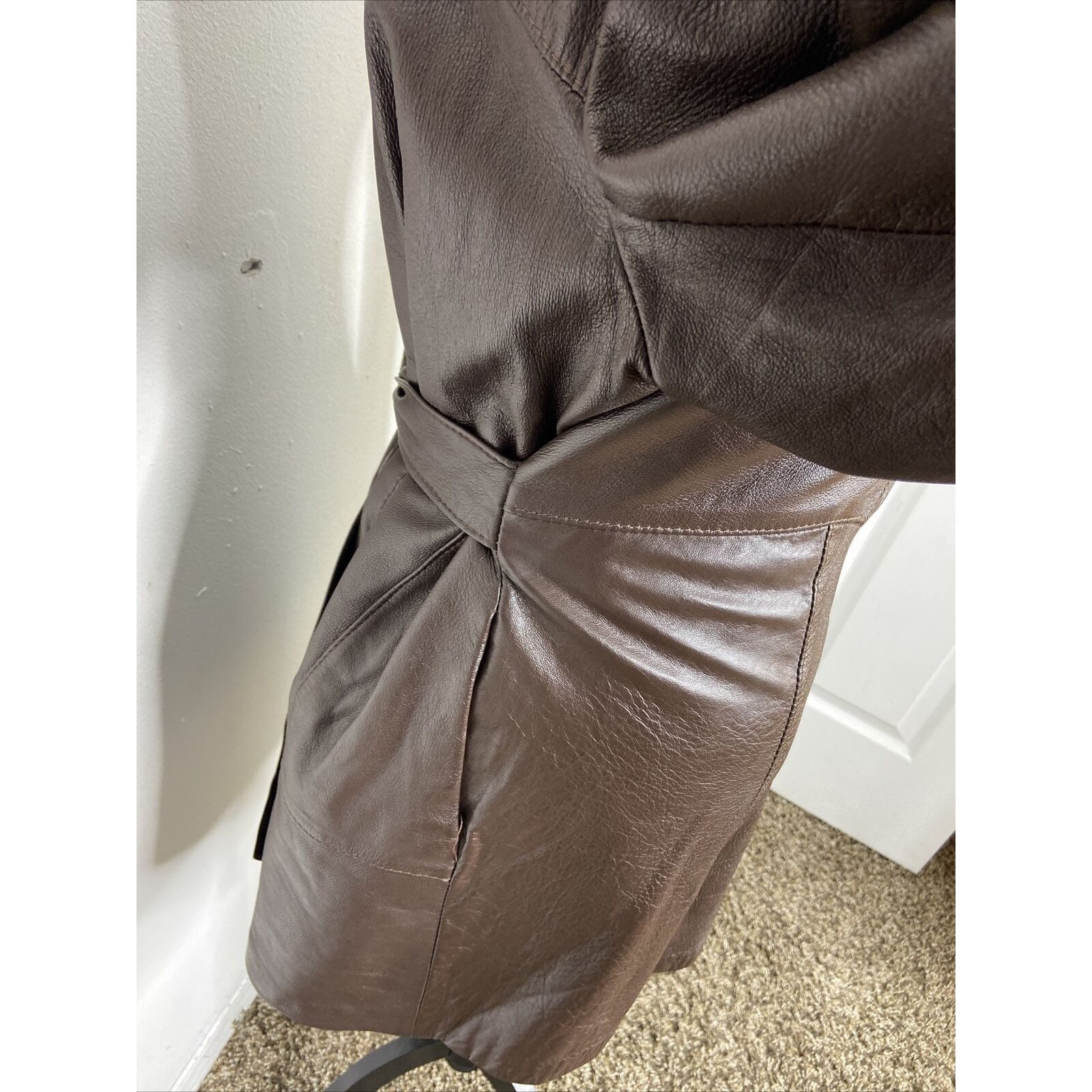 Sears Quebec Woman M/L 70s Brown Leather Chocolate Coat Lined - Etsy