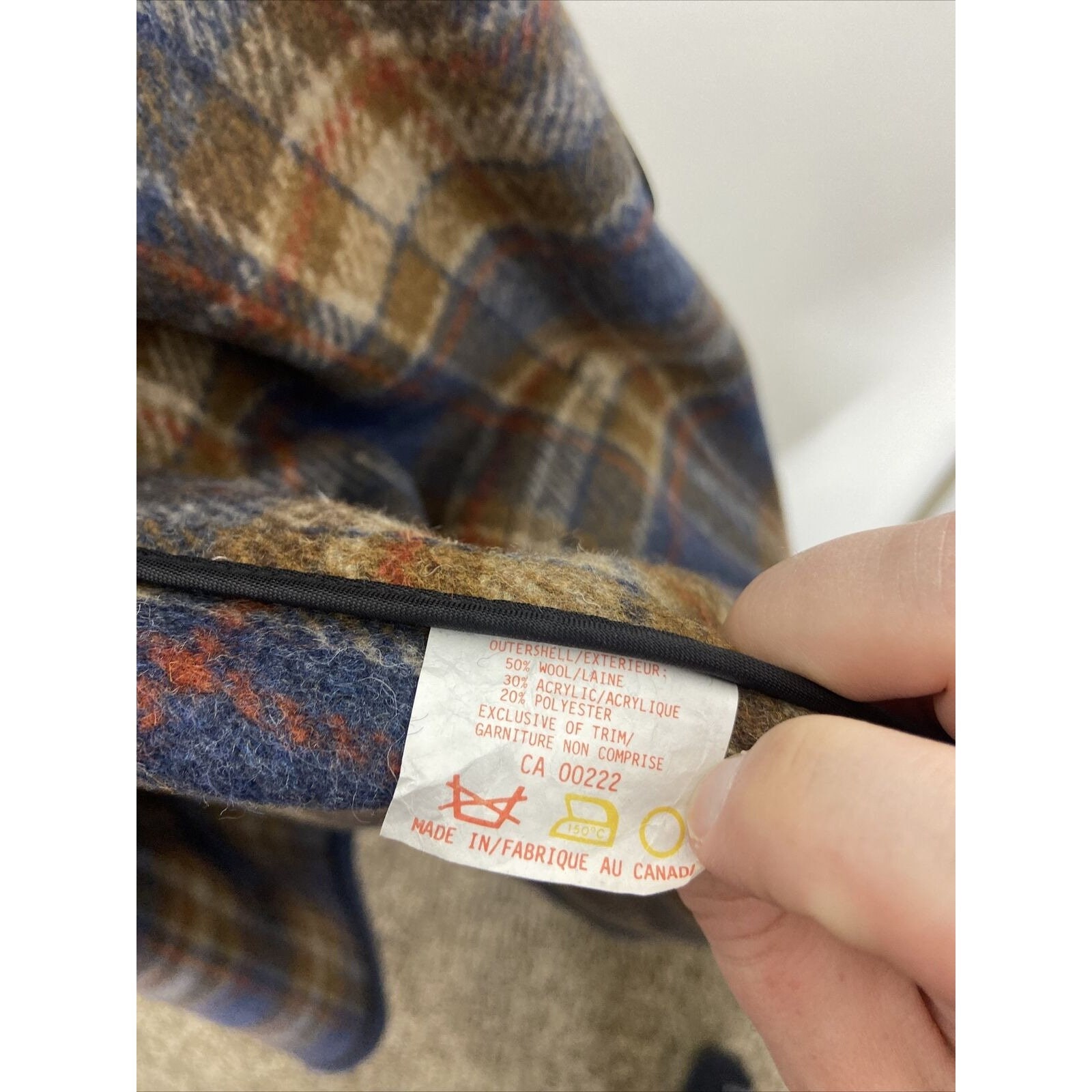 Vintage Sears Wool Men 44 L Duffle Coat Toggle Plaid Lining - Etsy