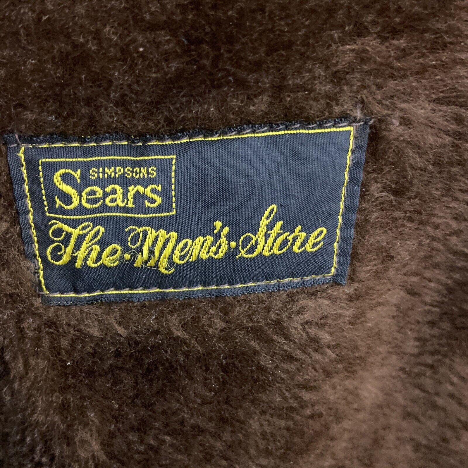 Vintage Sears Western Heavy Suede Leather Coat Ranch Cowboy Roughout ...