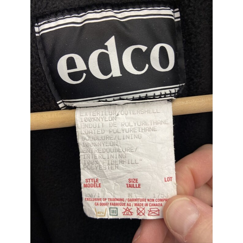 Edco Racing Motorsport Vintage Blue Jacket Men M Ski Snowboard ...