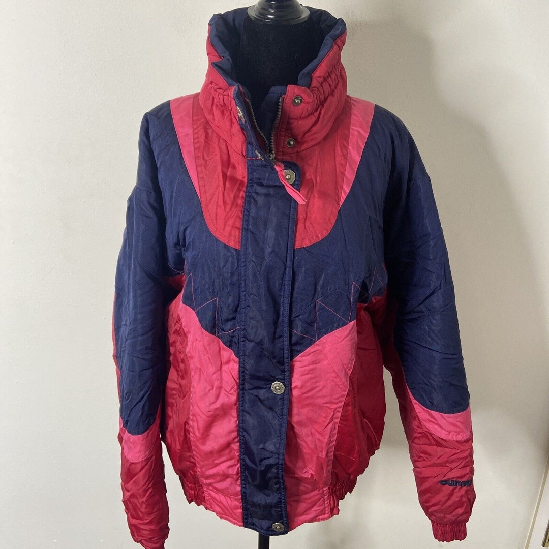 Vintage Sunice Woman 18 XL Pink Neon 90s Ski Jacket Snowboard Colorful ...