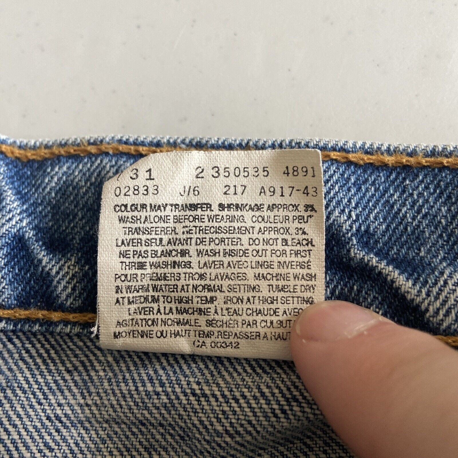 Levis Vintage 535 Euro Fit Straight Baggy Men 28x32 90s Blue - Etsy