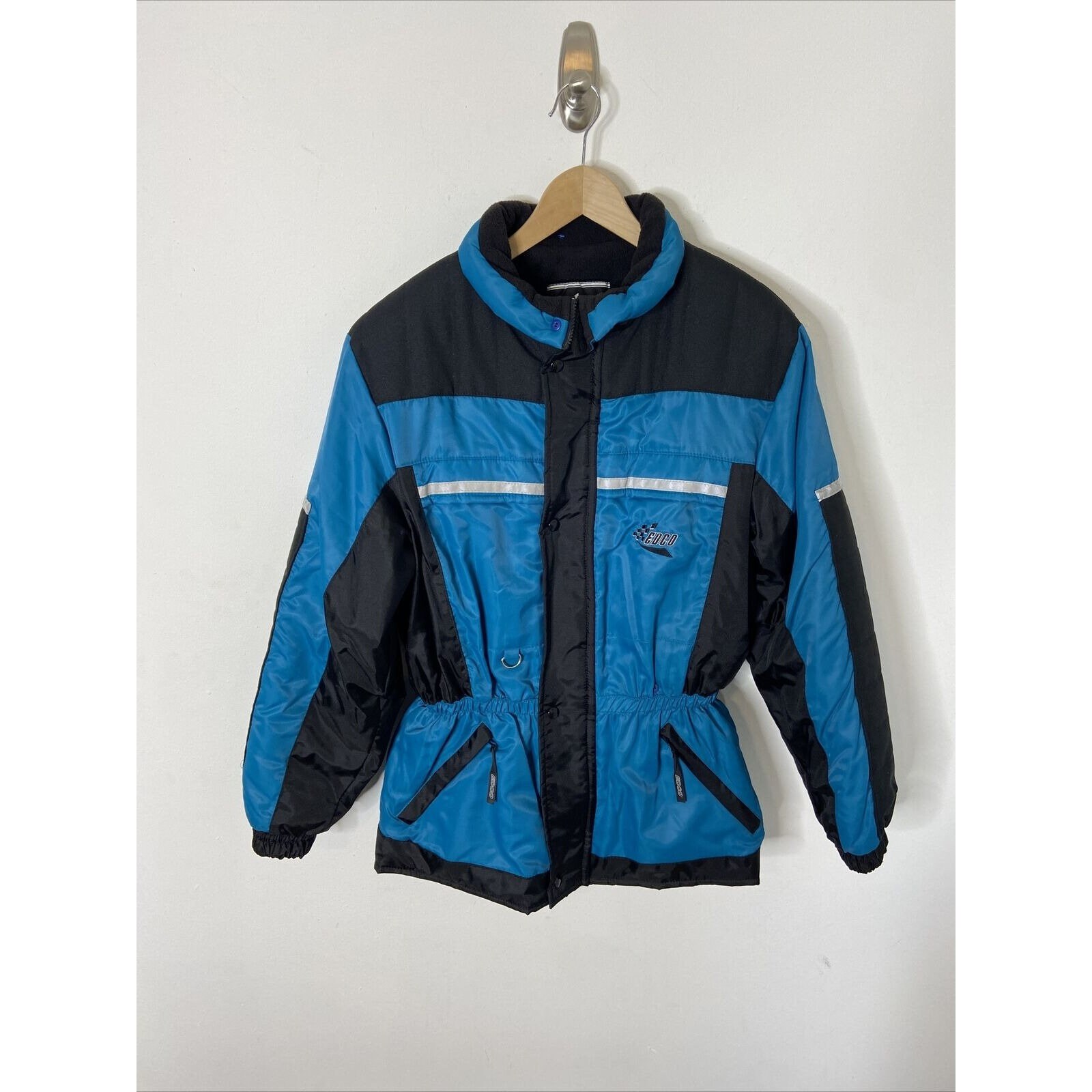 Edco Racing Motorsport Vintage Blue Jacket Men M Ski Snowboard ...