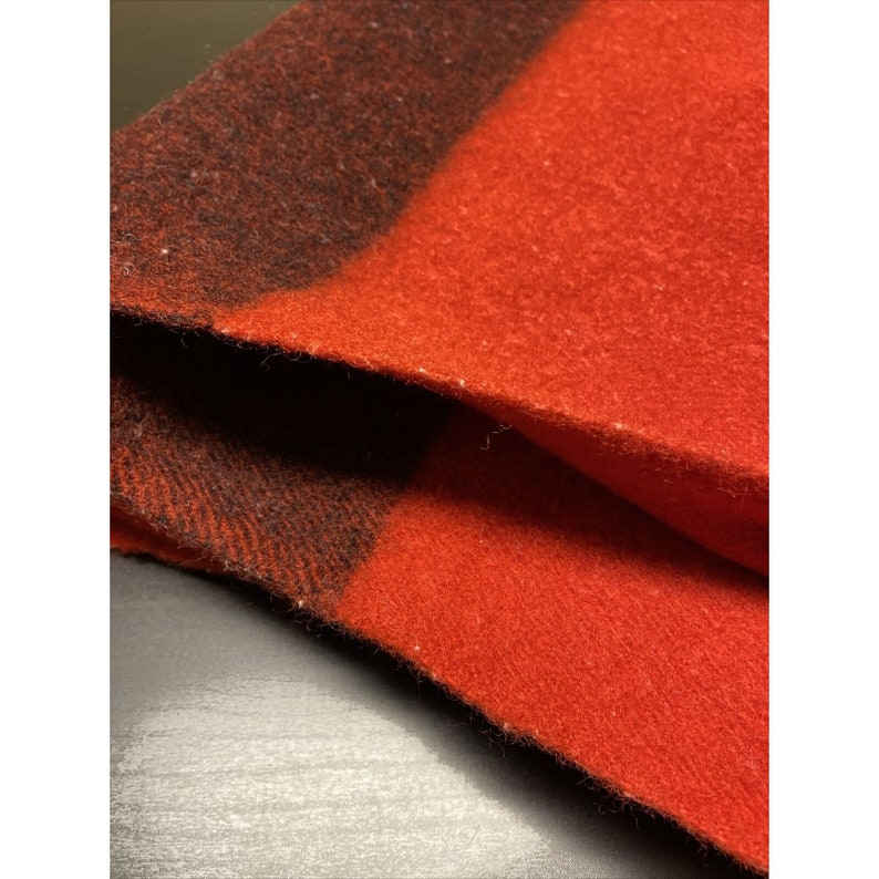 Vintage Trapper Point Blanket Wool Red Stripped Camp Stadium 68X45 - Etsy