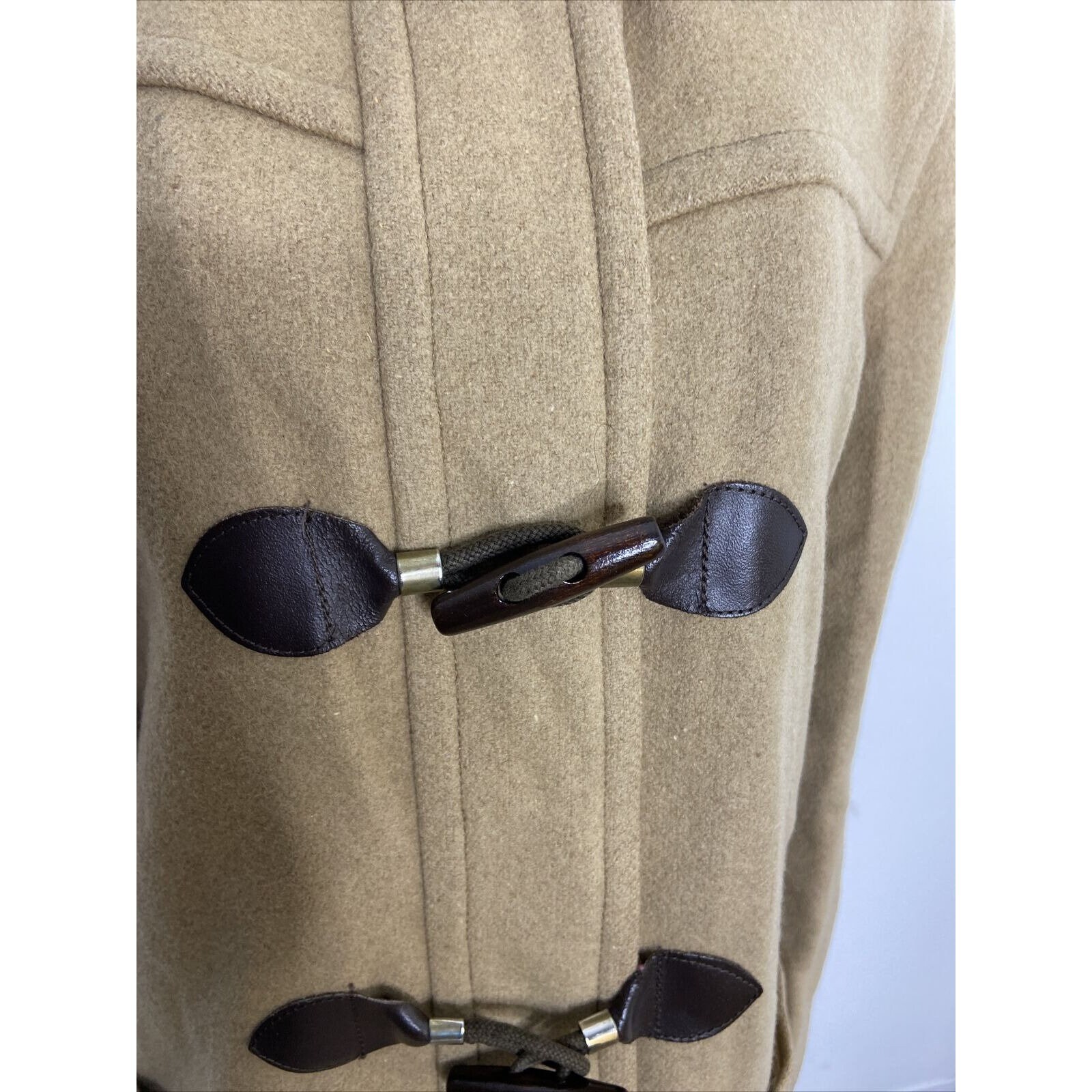 Vintage Simpsons Borg Sherpa Lined Woman 10 M Wool Duffle Coat Toggle ...