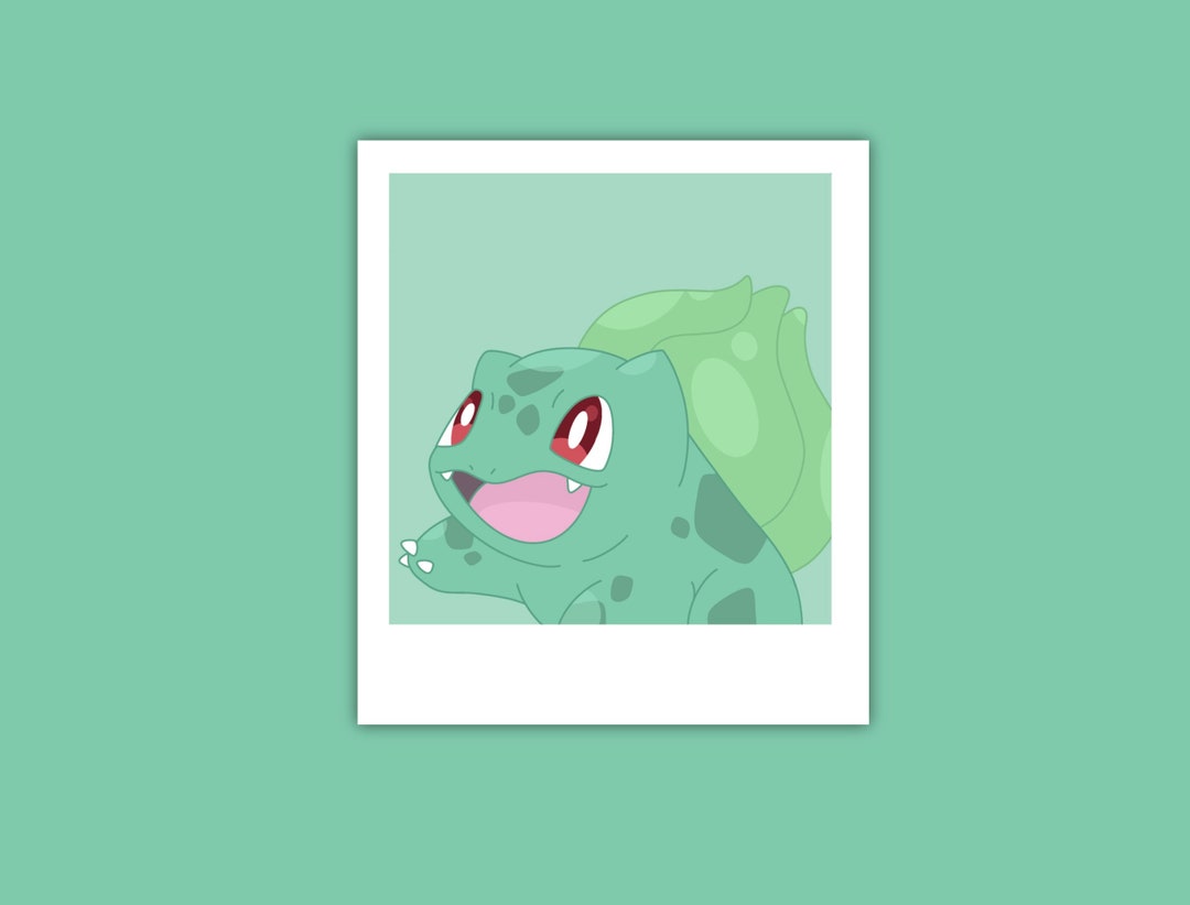 Bulbasaur Clear Photo Style Vinyl Sticker - Etsy