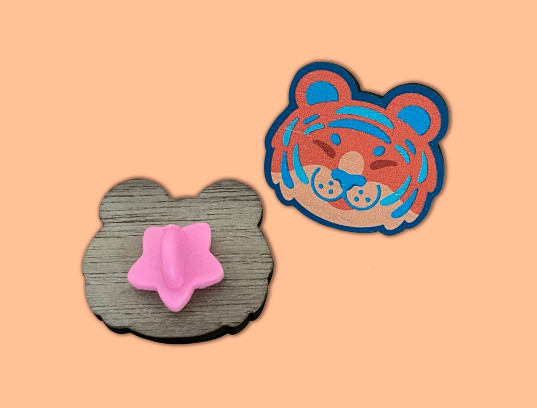 Tiger Face Wooden Eco Friendly Pin - Etsy