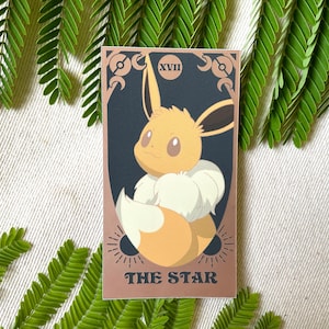 Eeveelution Tarot Card Sticker Rose Gold Matte Vinyl - Etsy