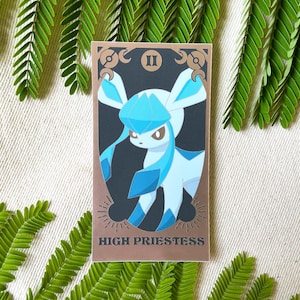 Eeveelution Tarot Card Sticker Rose Gold Matte Vinyl - Etsy