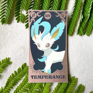 Eeveelution Tarot Card Sticker Rose Gold Matte Vinyl - Etsy