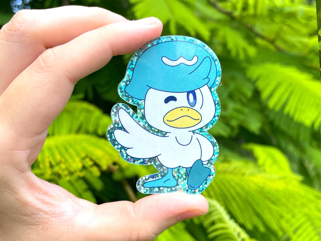 Quaxley Pokemon Glitter Vinyl Sticker - Etsy