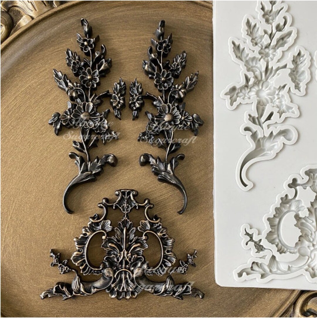 Vintage Scrolls Mold - Etsy