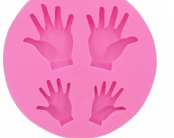 Hands Mold Hand Print Mold Handprint Mold Baby Shower Mold - Etsy