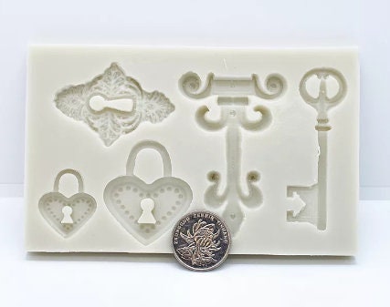 Key Mold Lock Mold Lock and Key Mold Vintage Mold Fondant Mold - Etsy
